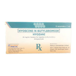 HYOZANI Hyoscine N Butylbromide 20mg/ml Solution For Injection (I.M/I ...