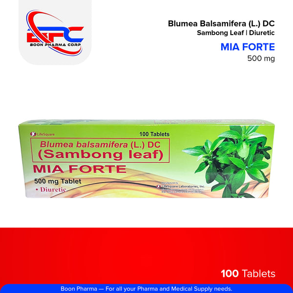 MIA FORTE Blumea Balsamifera (L.) DC Sambong Leaf Diuretic 500 mg 100 ...