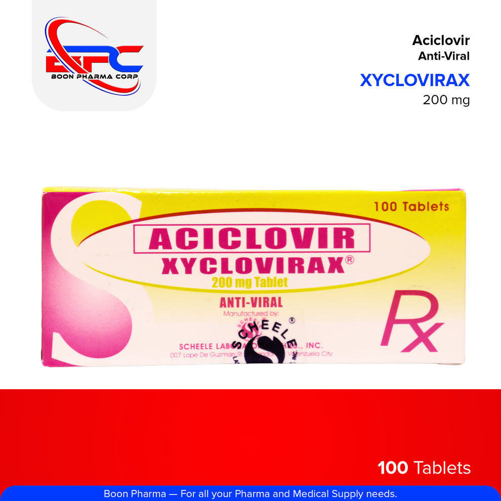 XYCLOVIRAX ACICVLOVIR Anti-Viral 200mg Tablet 100's – Bambang ...