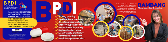 BAMBANG PHARMACEUTICAL DEPOT INC. – Bambang Pharmaceutical Depot Inc.