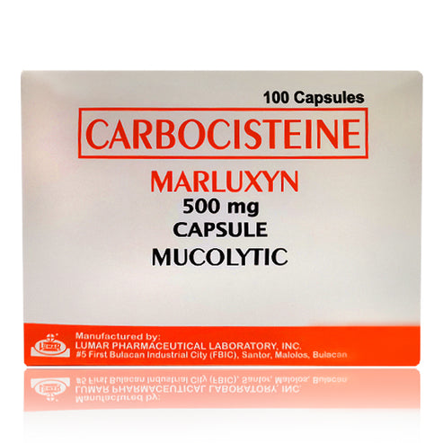 Carbocisteine (Marluxyn) 500mg Capsule 100's – Bambang Pharmaceutical ...