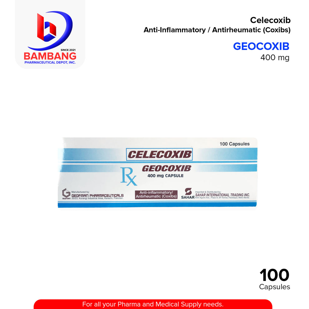 GEOCOXIB Celecoxib Anti Inflammatory Antirheumatic (Coxibs) 400 mg Cap ...