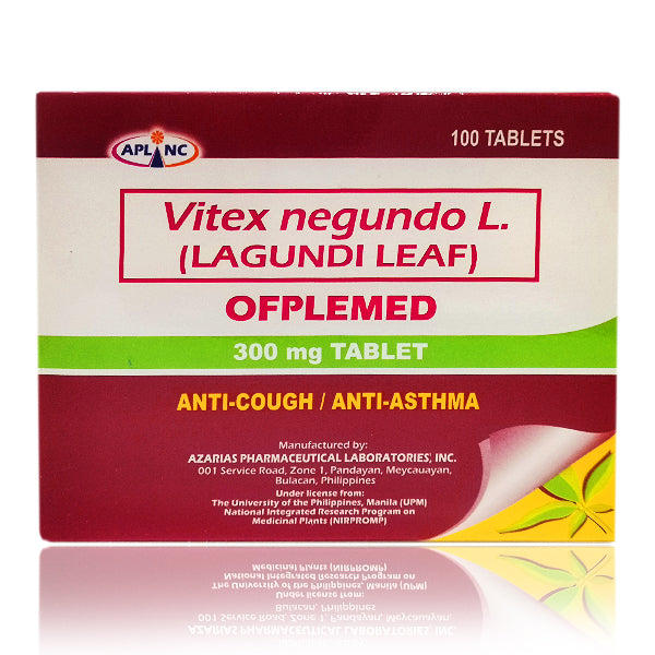 Lagundi Leaf (Ofplemed) 300mg Tablet 100's – Bambang Pharmaceutical ...