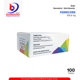 FERRICORE Iron (as Ferrous Sulfate) Sugar Coated Hematinic / Anti-Anem ...