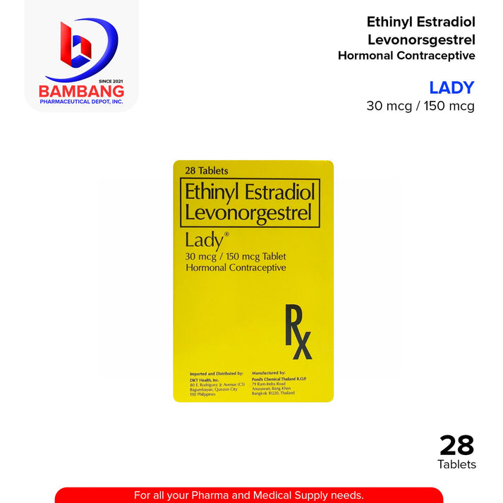 TRUST LADY Ethinyl Estradiol Levonorgestrel 30mcg / 150mcg Hormonal Co ...