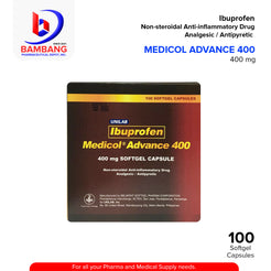 MEDICOL ADVANCE 400 Ibuprofen 400mg Soft gel Capsule 100's – Bambang ...