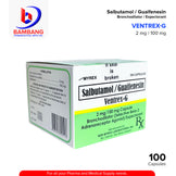 VENTREX-G Salbutamol Guaifenesin Bronchodilator / Expectorant 2 mg / 1 ...