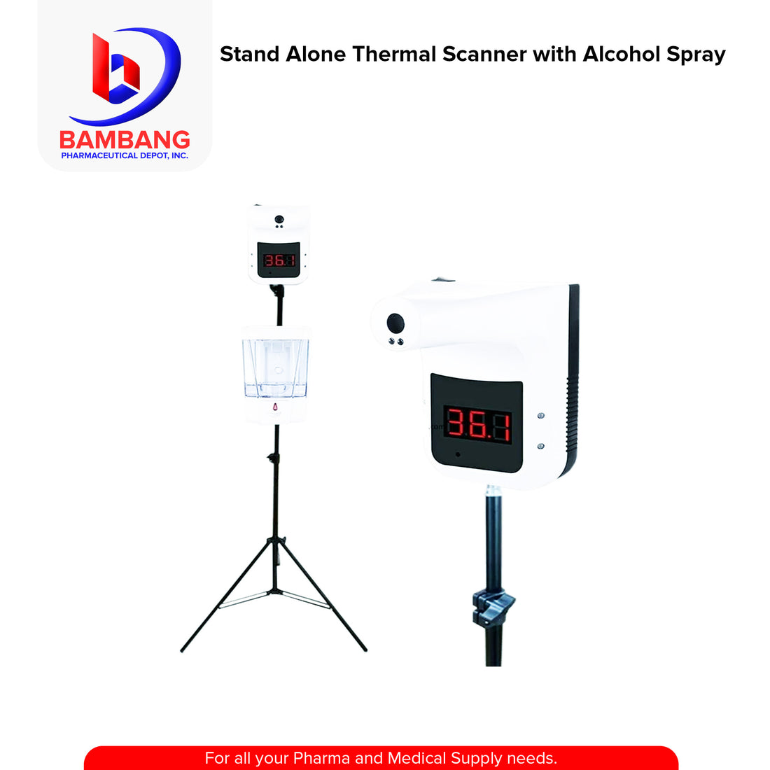 Stand Alone Thermal Scanner with Alcohol Spray – Bambang Pharmaceutical ...