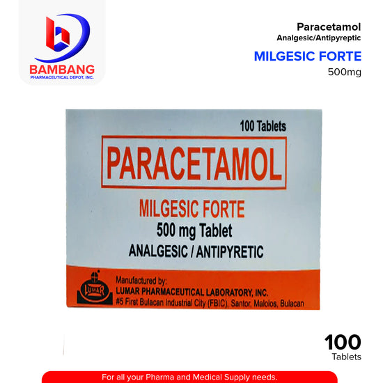 MILGESIC FORTE Paracetamol 500mg Tablets 100's – Bambang Pharmaceutical ...