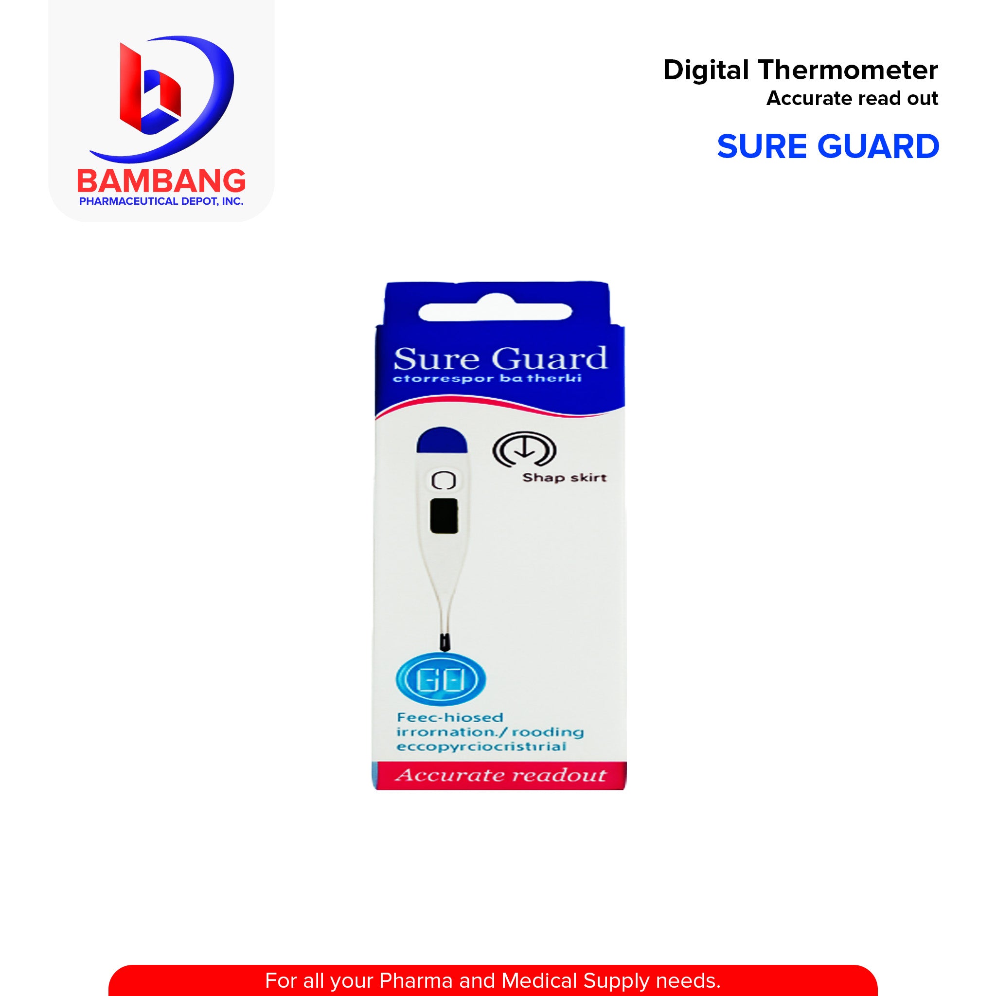 SURE GUARD Digital Thermometer Accurate Read Out – Bambang ...