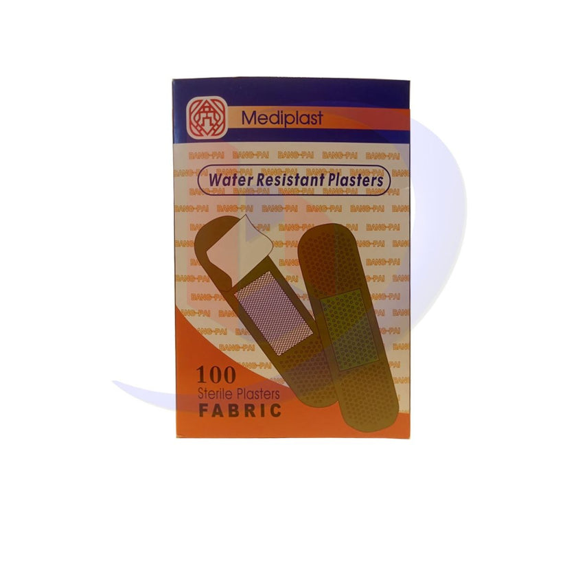 Band Aid (Mediplast) Medium Size Water Resistant Sterile Plaster Fabri ...