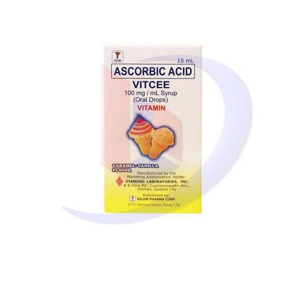 VITCEE Ascorbic Acid 100mg/ml Syrup Oral Drops 15ml – Bambang ...