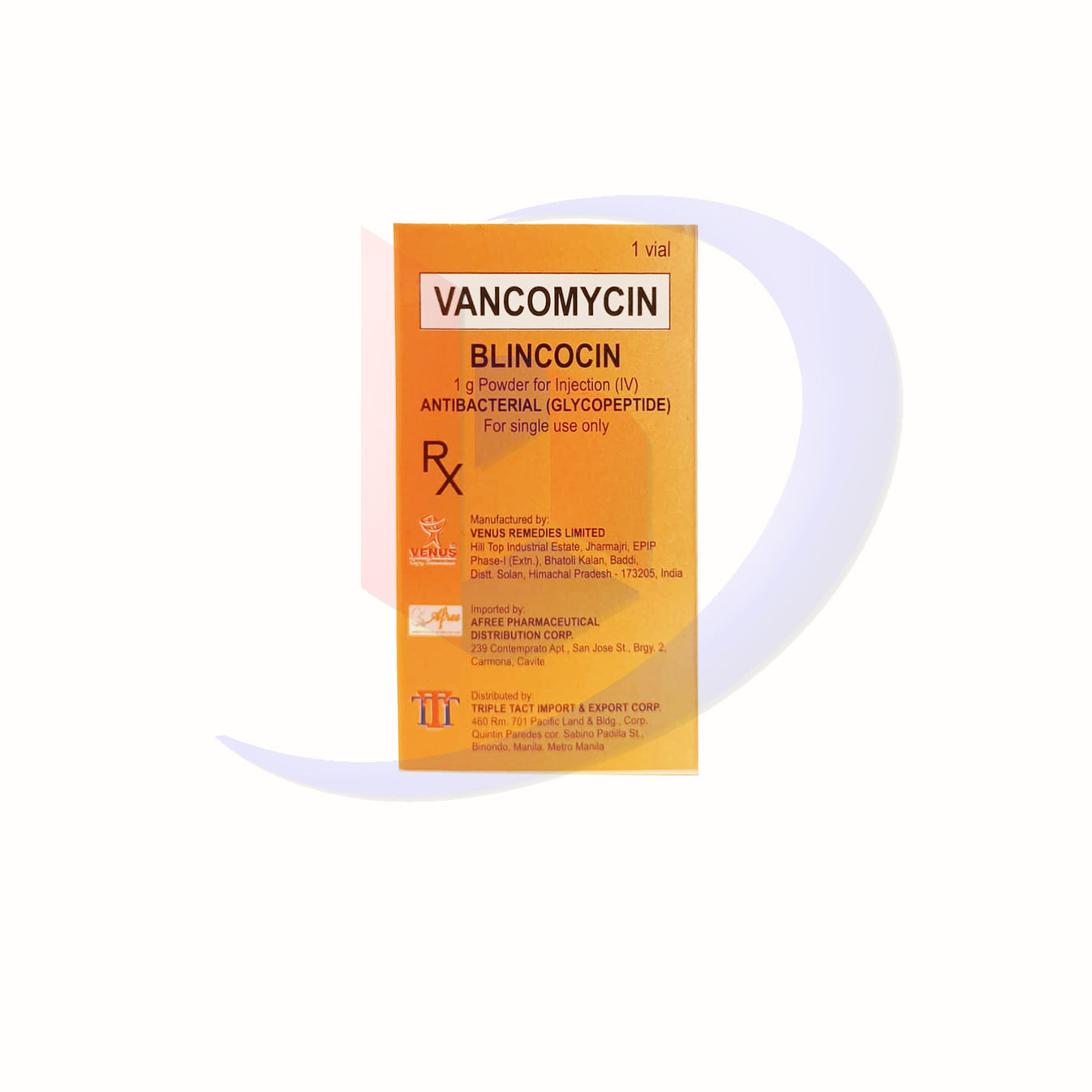 Vancomycin (Blincocin) 1g Powder for Injection I.V Vial 1's – Bambang ...