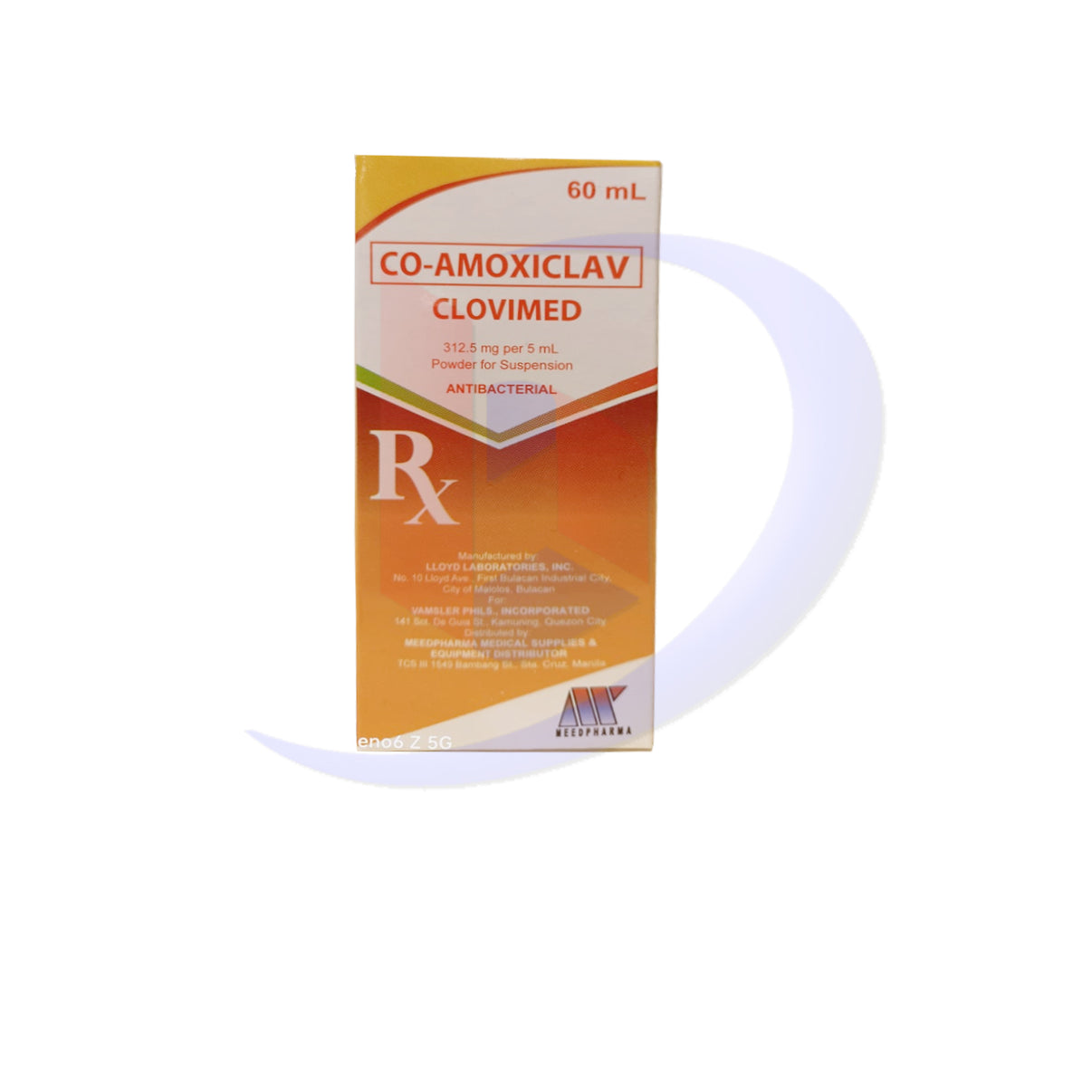 Co Amoxiclav (Clovimed) 312.5mg per 5 ml Powder for Suspension 60ml ...