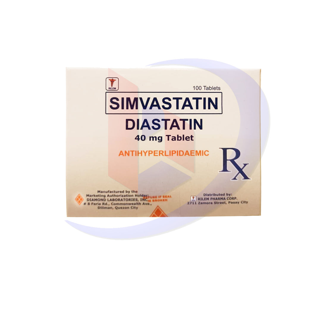 Simvastatin (Diastatin) 40mg Tablet 100's – Bambang Pharmaceutical ...