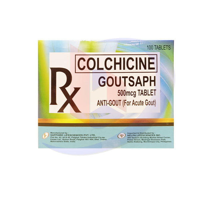 GOUTSAPH Colchicine 500mcg Anti-Gout Tablet 100's – Bambang ...