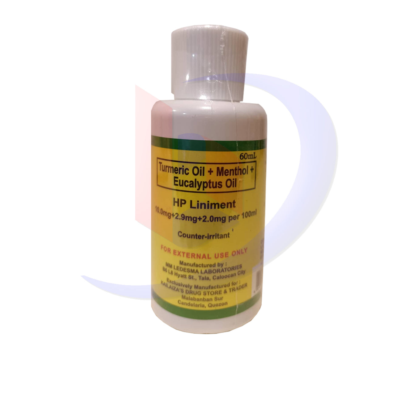Turmeric Oil + Menthol + Eucalyptus Oil (HP Liniment) 10.0mg/2.9mg/2.0 ...
