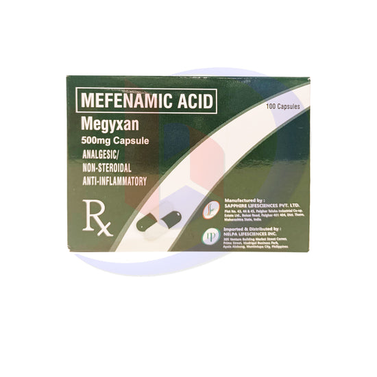 MEGYXAN Mefenamic Acid 500mg Capsule 100's – Bambang Pharmaceutical ...