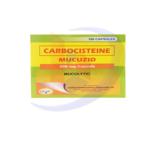 Carbocisteine (Mucuzid) 500mg Capsule 100's – Bambang Pharmaceutical ...