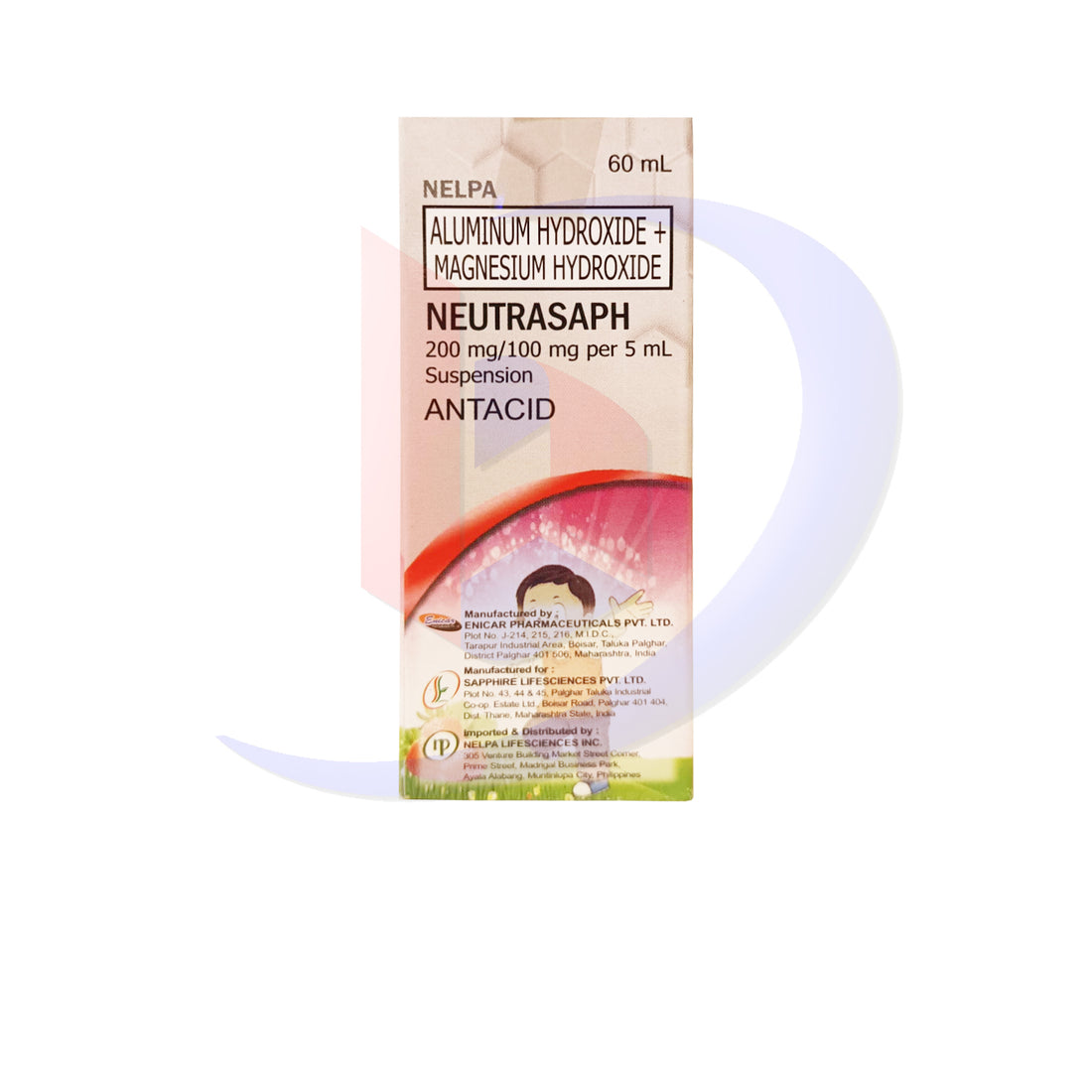 Aluminum Hydroxide + Magnesium Hydroxide (Neutrasaph) 200mg/100mg per ...