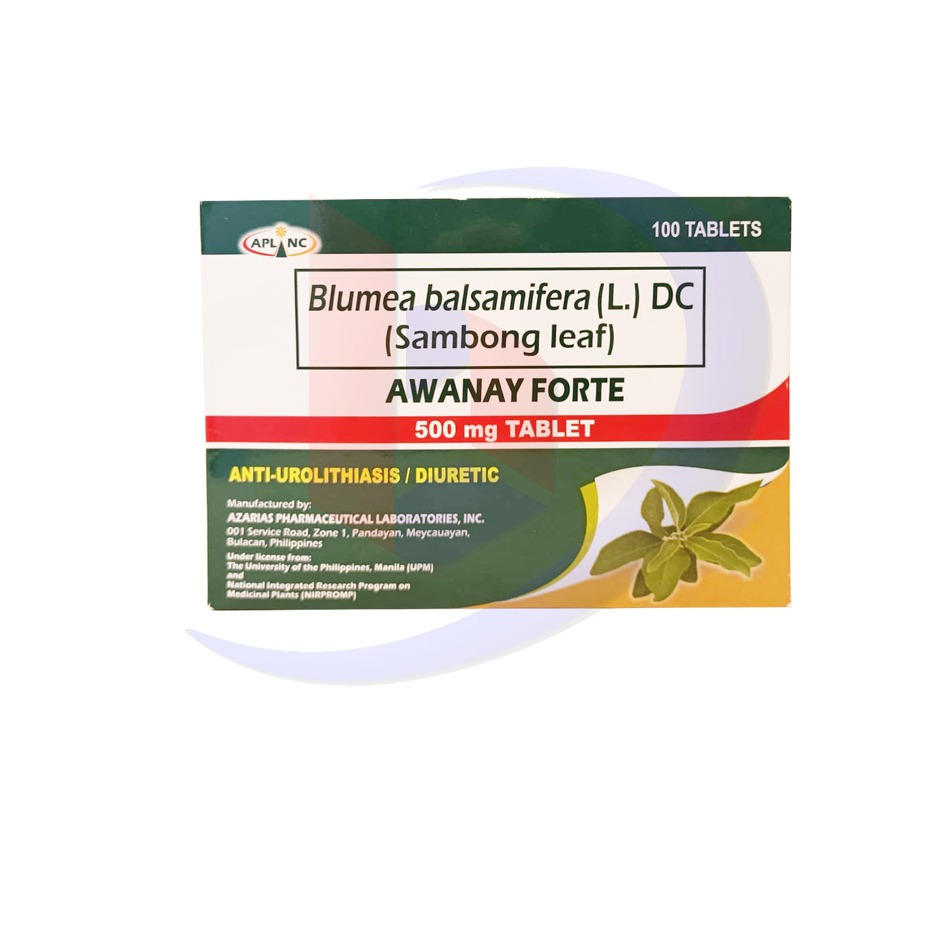 Sambong Leaf Blumea Balsamifera (L.) DC (Awanay Forte) 500mg Tablet 10 ...